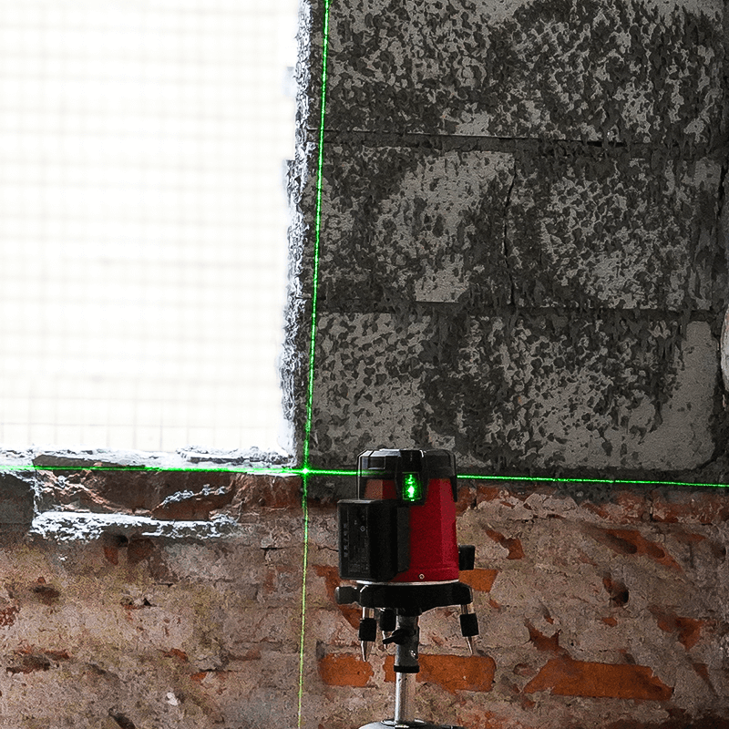 UNI-T 2 Lines Green Laser Level with 1.2M Adjustable Height; ECVV TR ...